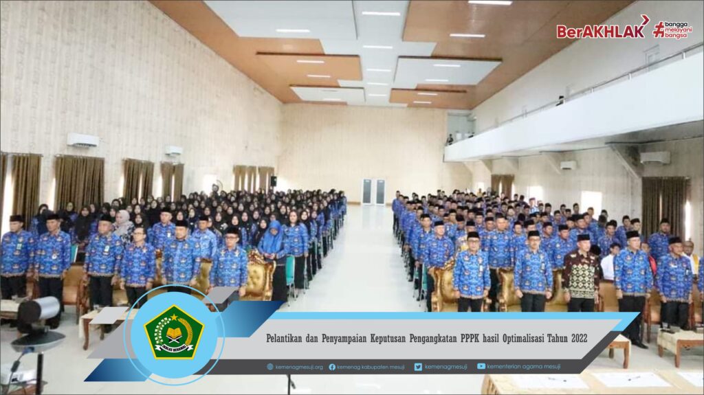 Kakankemenag Mesuji Hadiri Pelantikan dan Penyampaian Keputusan Pengangkatan Pegawai Pemerintah ...